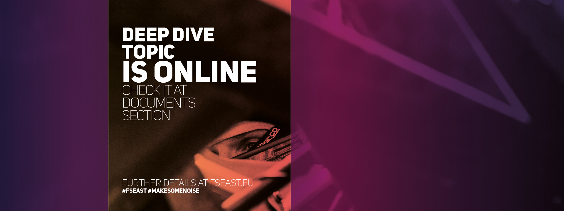 Deep Dive Topic available - Formula Student East